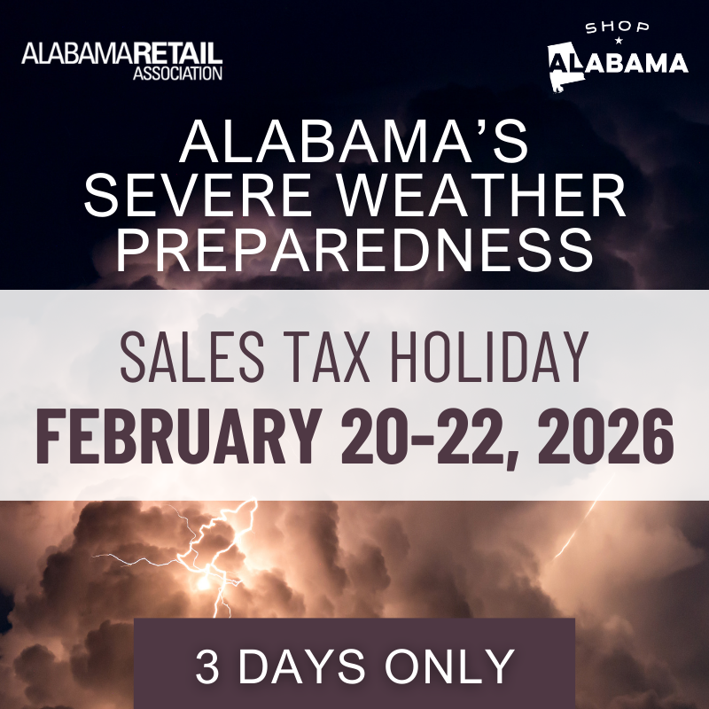Alabama Severe Weather Sales Tax Holiday | Alabama Retail Association