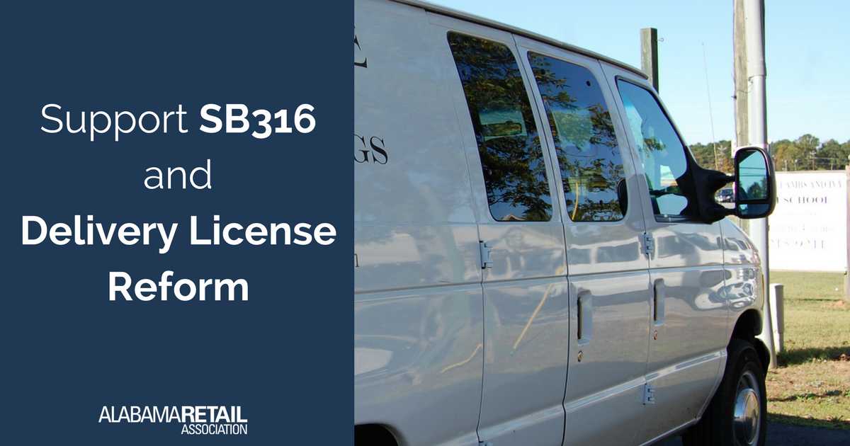 Delivery License Reform | Alabama Retail Association